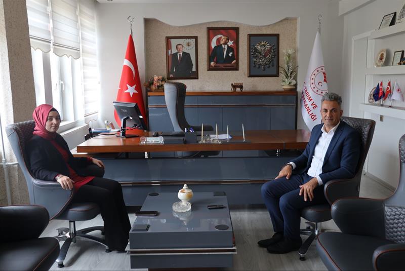 KAYMAKAM KURT'TAN İL MÜDÜRÜ MAKAMINA ZİYARET